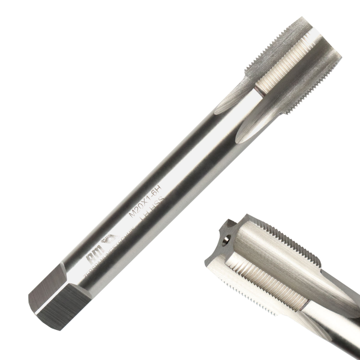 Left-hand tap, fine thread, machine tap, passage LH – am-zerspanungstechnik